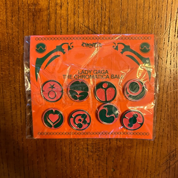 Lady Gaga | Jewelry | Lady Gaga The Chromatica Ball Pins Set8 Htf New ...